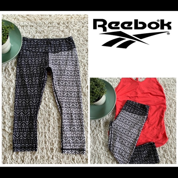 Reebok | Pants & Jumpsuits | Reebok Capris Cropped Leggings Athletic ...